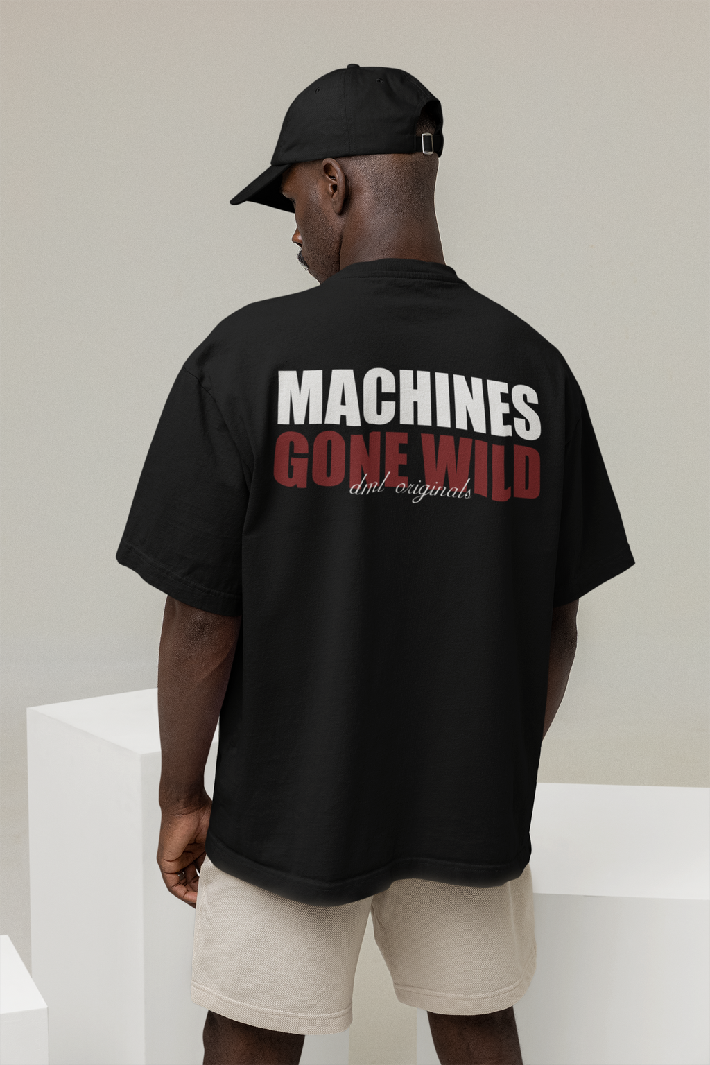 MACHINES GONE WILD VINTAGE BLACK OVERSIZED T-SHIRT – DRIP MY LOOK CLOTHING